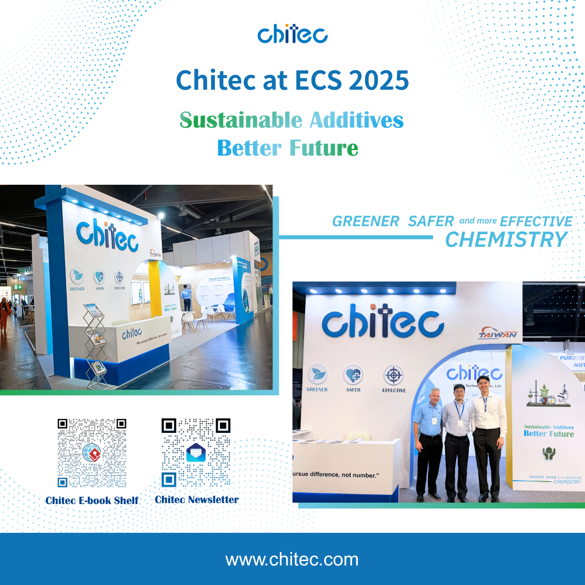 Chitec Showcases “Sustainable Additives, Better Future” at ECS 2025 ∣ Chitec Technology Co., Ltd.
